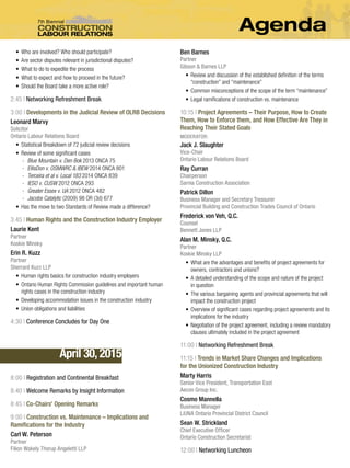7th Biennial Construction Labour Relations | PDF