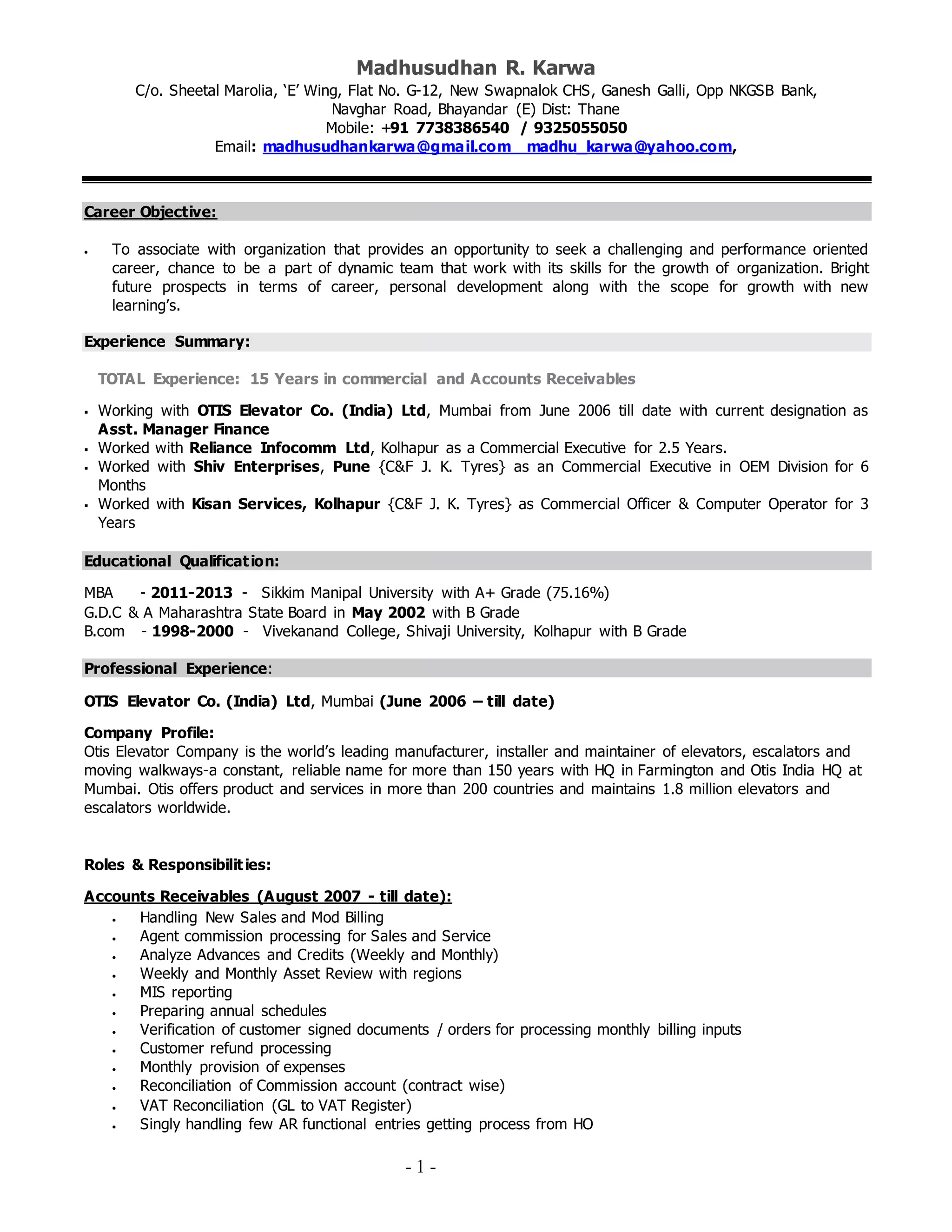 CV_Madhu_Karwa | DOCX