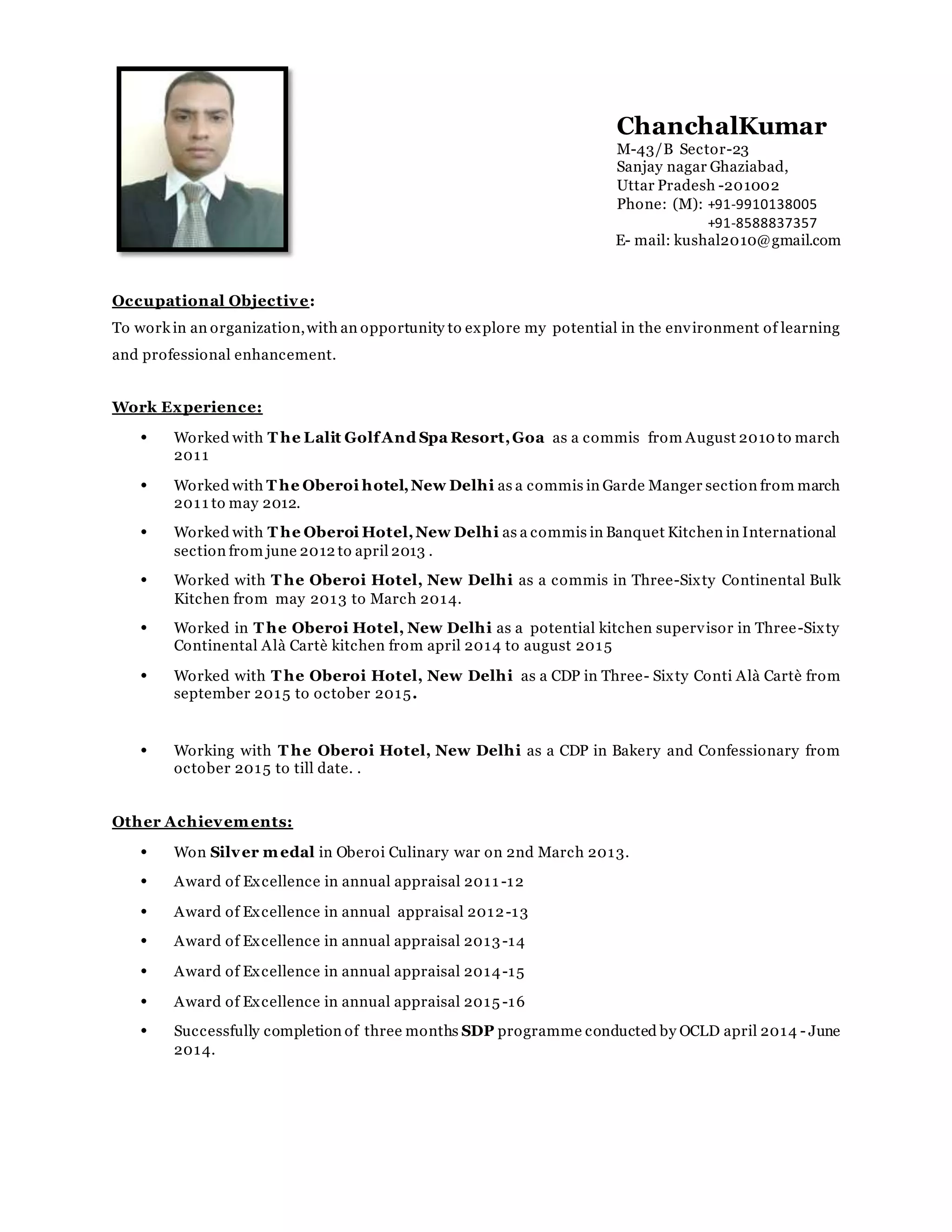 cv chanchal | DOCX