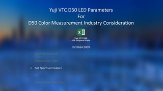 Yuji LED Introduction For D50/D65 Color Measurement Industry | PPTX ...
