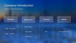 Yuji LED Introduction For D50/D65 Color Measurement Industry | PPTX