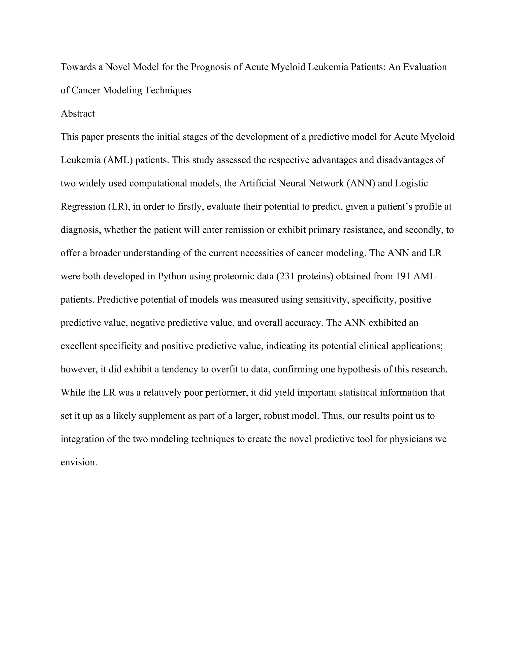 Anjali_Ganguly_Siemens_2014 | PDF | Cancer | Diseases and Conditions