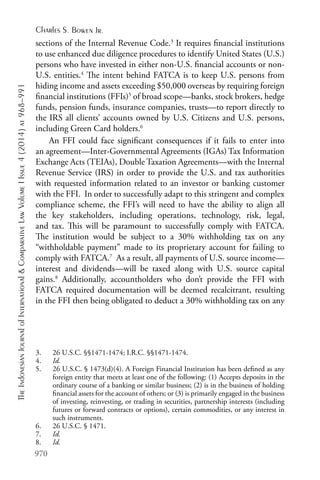 FATCA paper | PDF | Business Accounting & Finance | Business