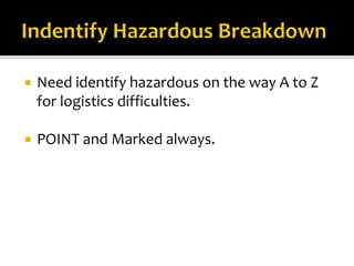 5 point of Risk Management (Logistics) | PPTX