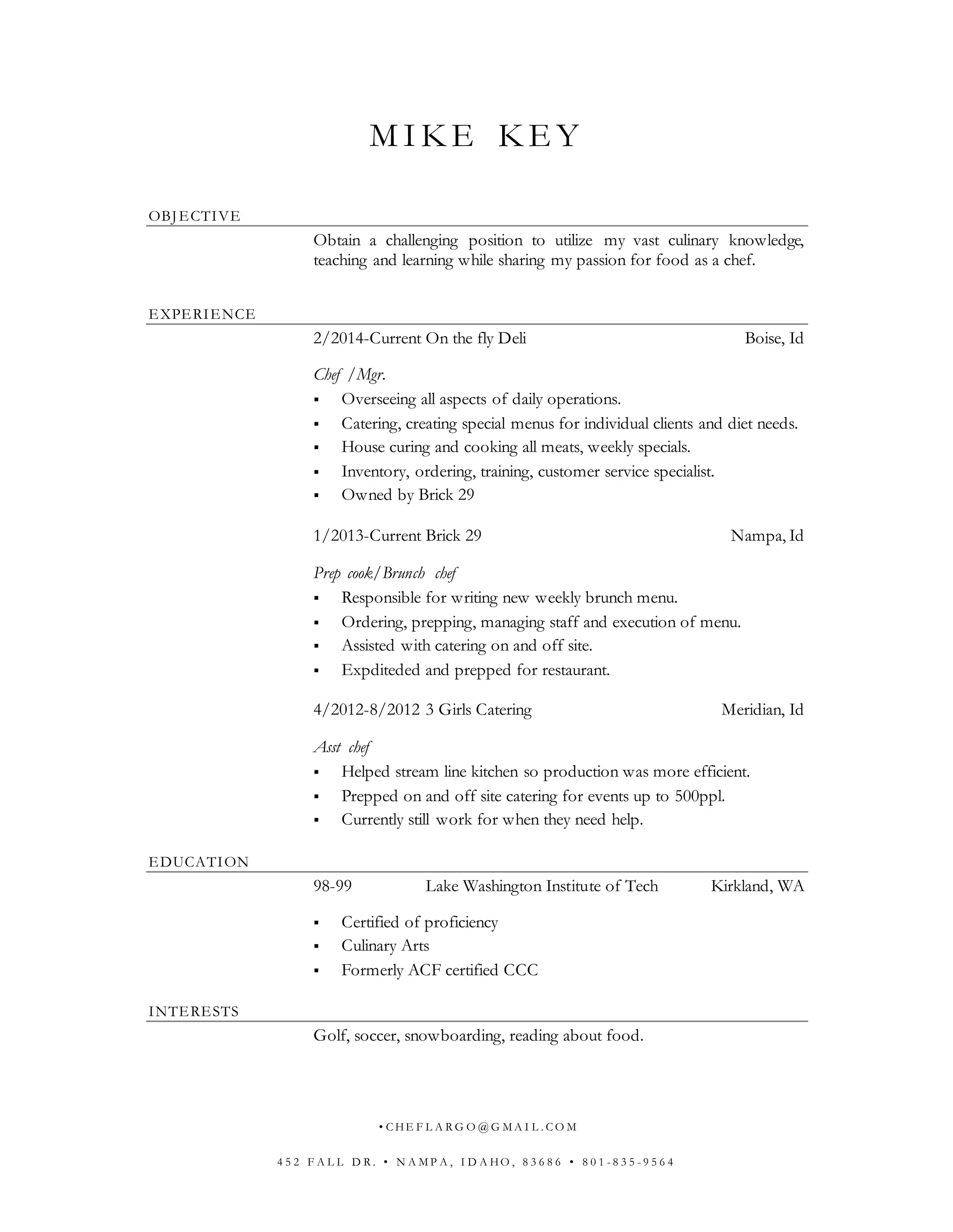 New resume draft 2016 | PDF