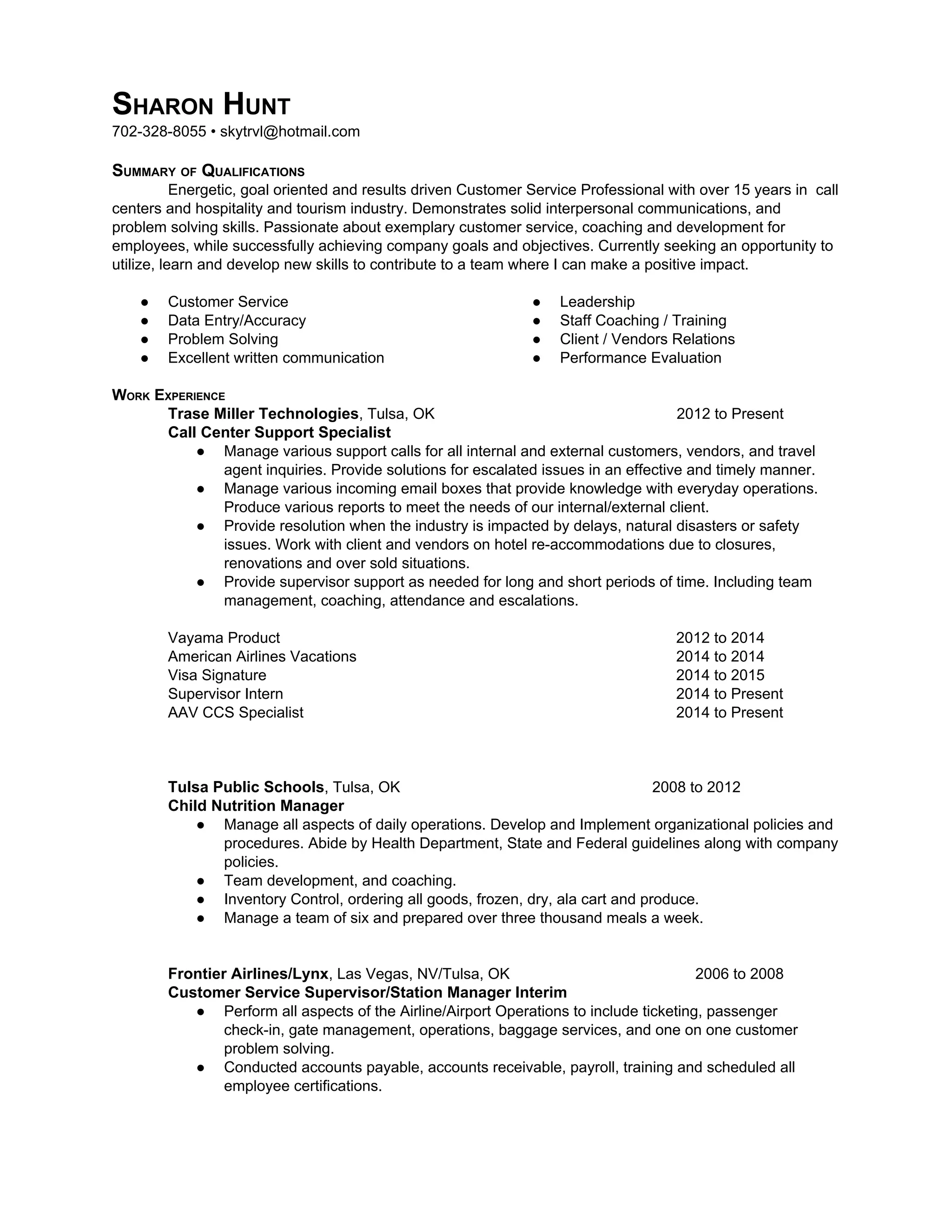 SharonsResume (2) | PDF