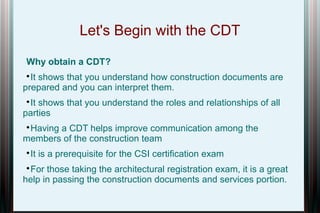 CSI certification presentation | PPT