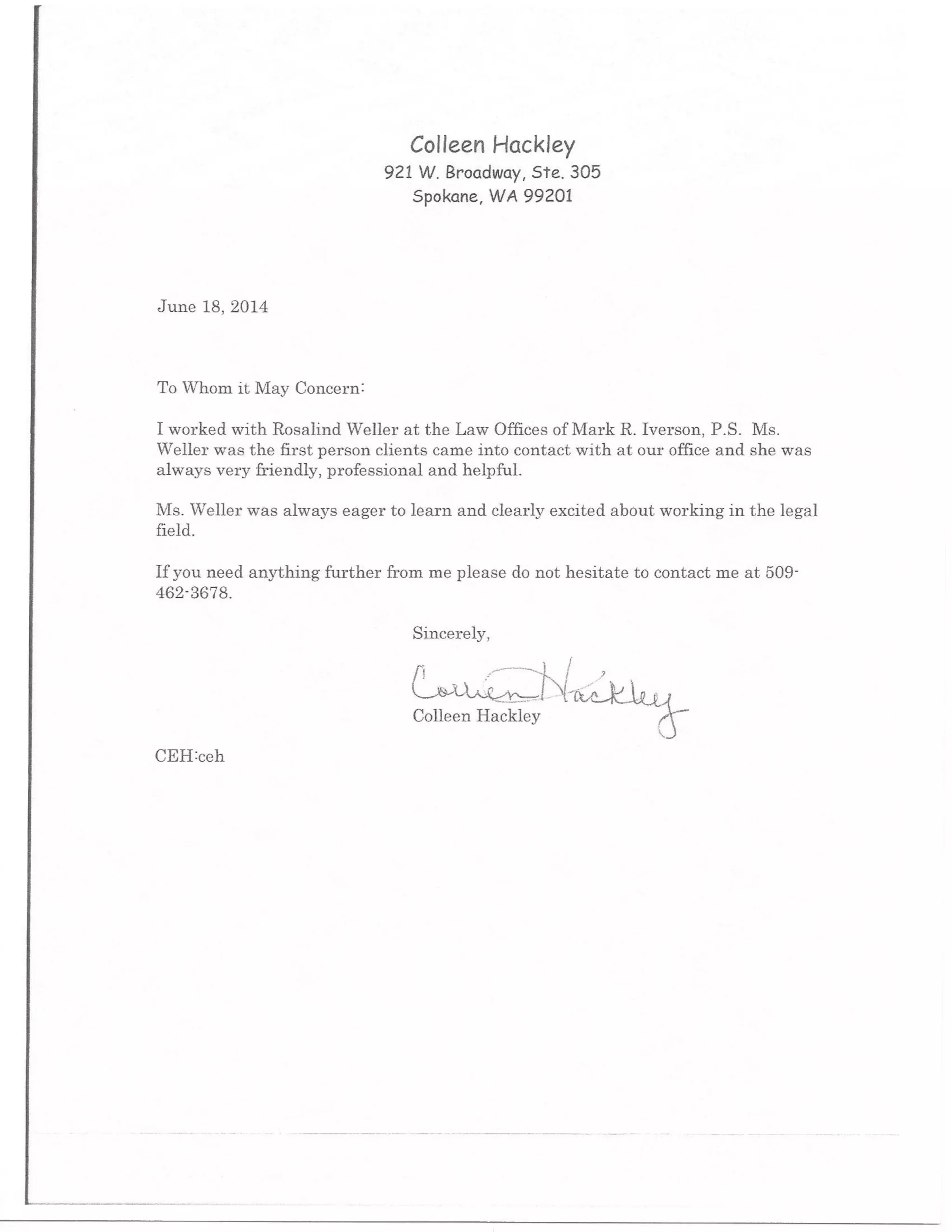 Iverson Letters of Rec | PDF