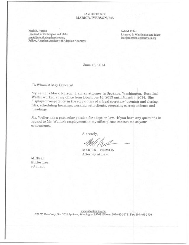 Iverson Letters of Rec | PDF