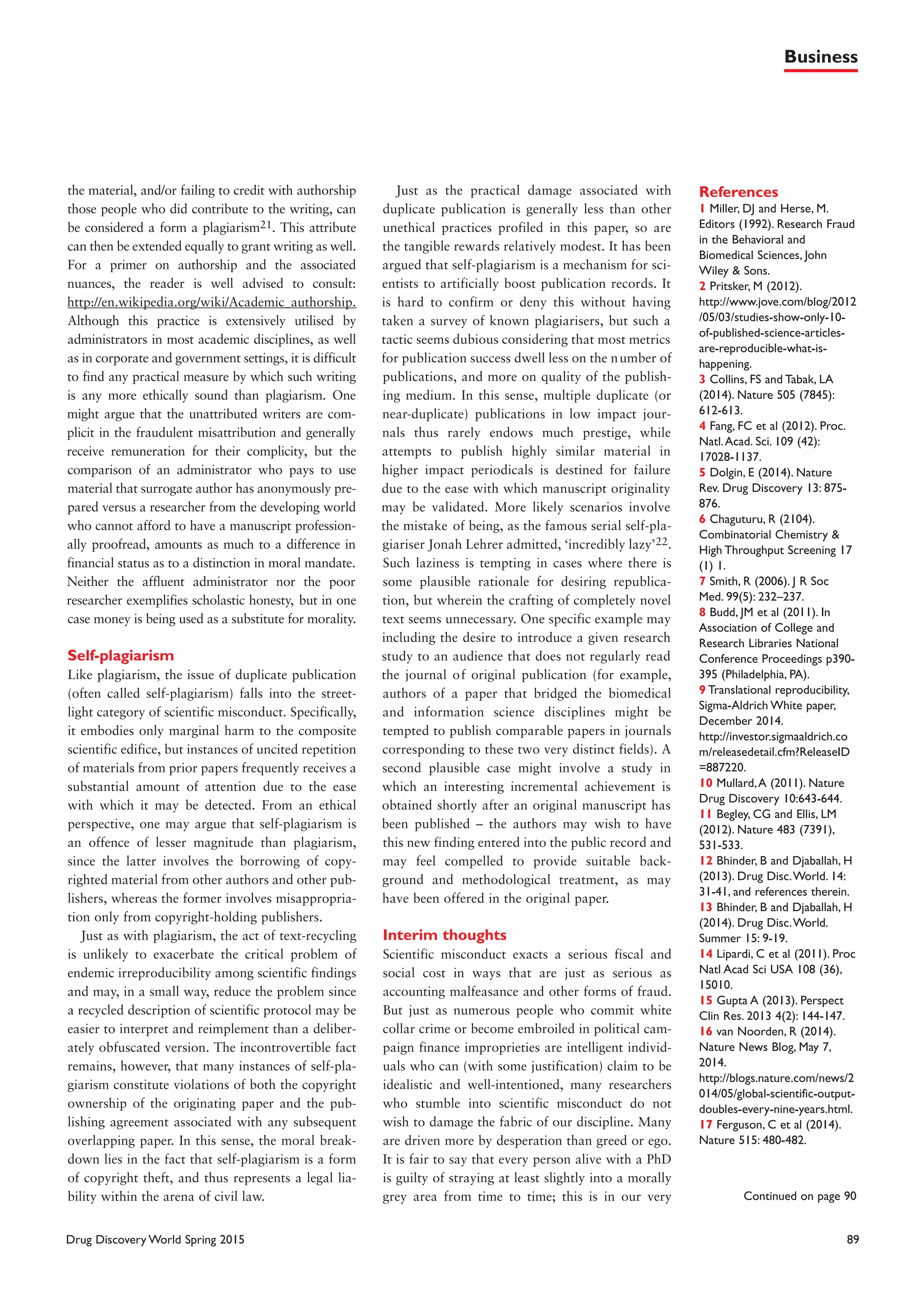 Scientific Misconduct-Part I | PDF