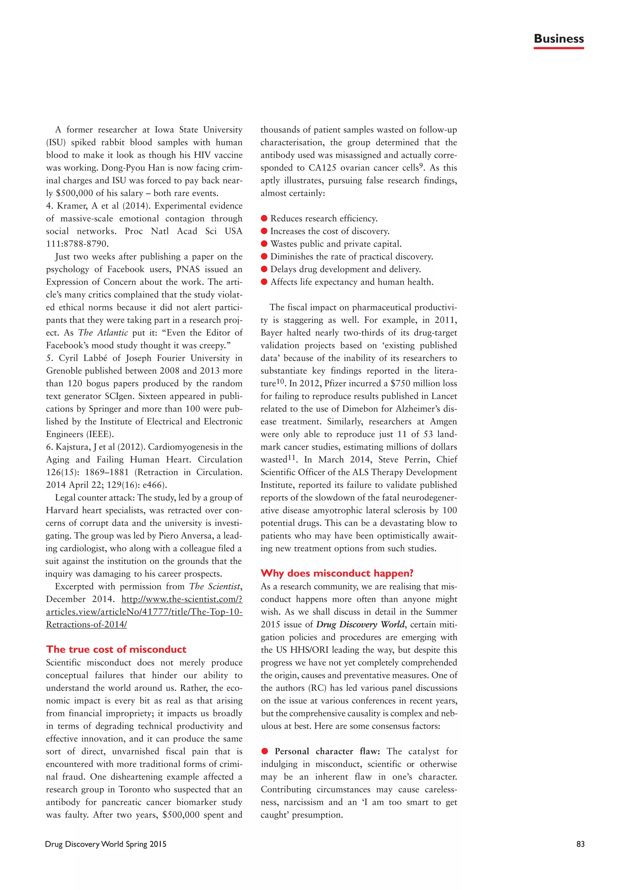 Scientific Misconduct-Part I | PDF