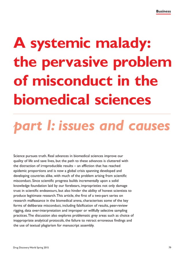 Scientific Misconduct-Part I | PDF