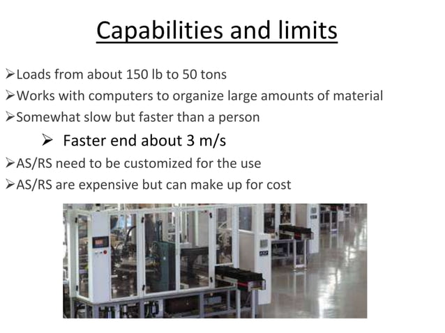 ASRS (1) | PPTX | Data Storage and Warehousing | Computing