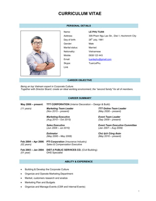 CV-LePhuTuan-English-Feb2017 | PDF