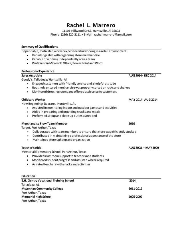 Rachel Marrero Resume (2) | DOCX
