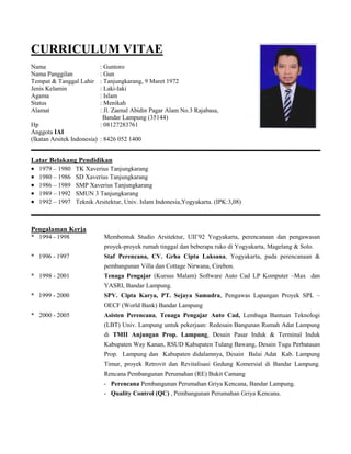 CURRICULUM VITAE - April 2016 | PDF