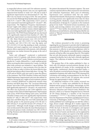 Prazosin for the Treatment of Nightmares Related to Posttraumatic ...