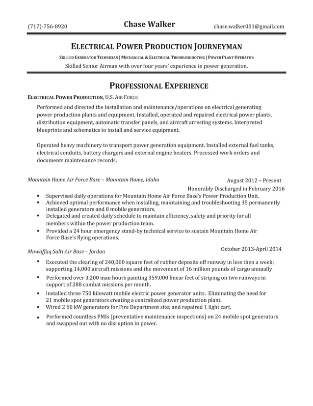 Chase Walker Resume | PDF