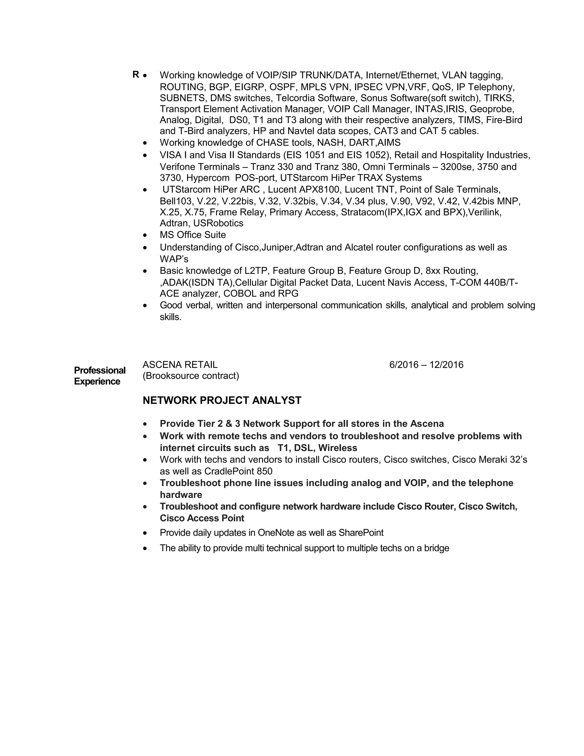 Resume-Walter Hammack | DOC