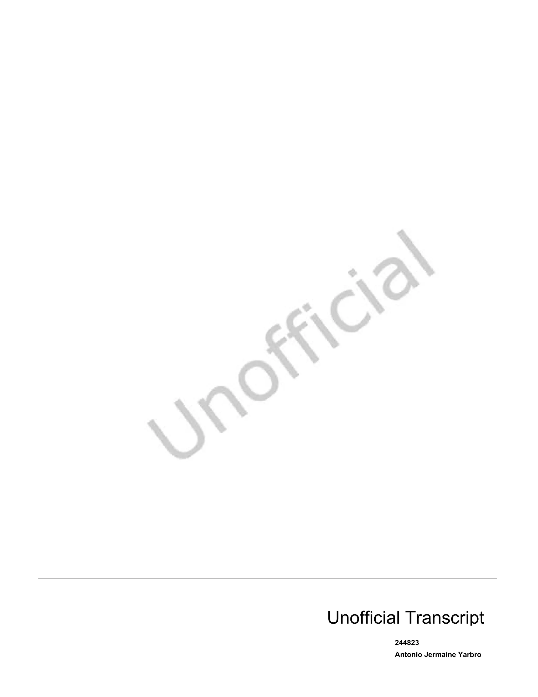 Columbia Southern Transcript | PDF