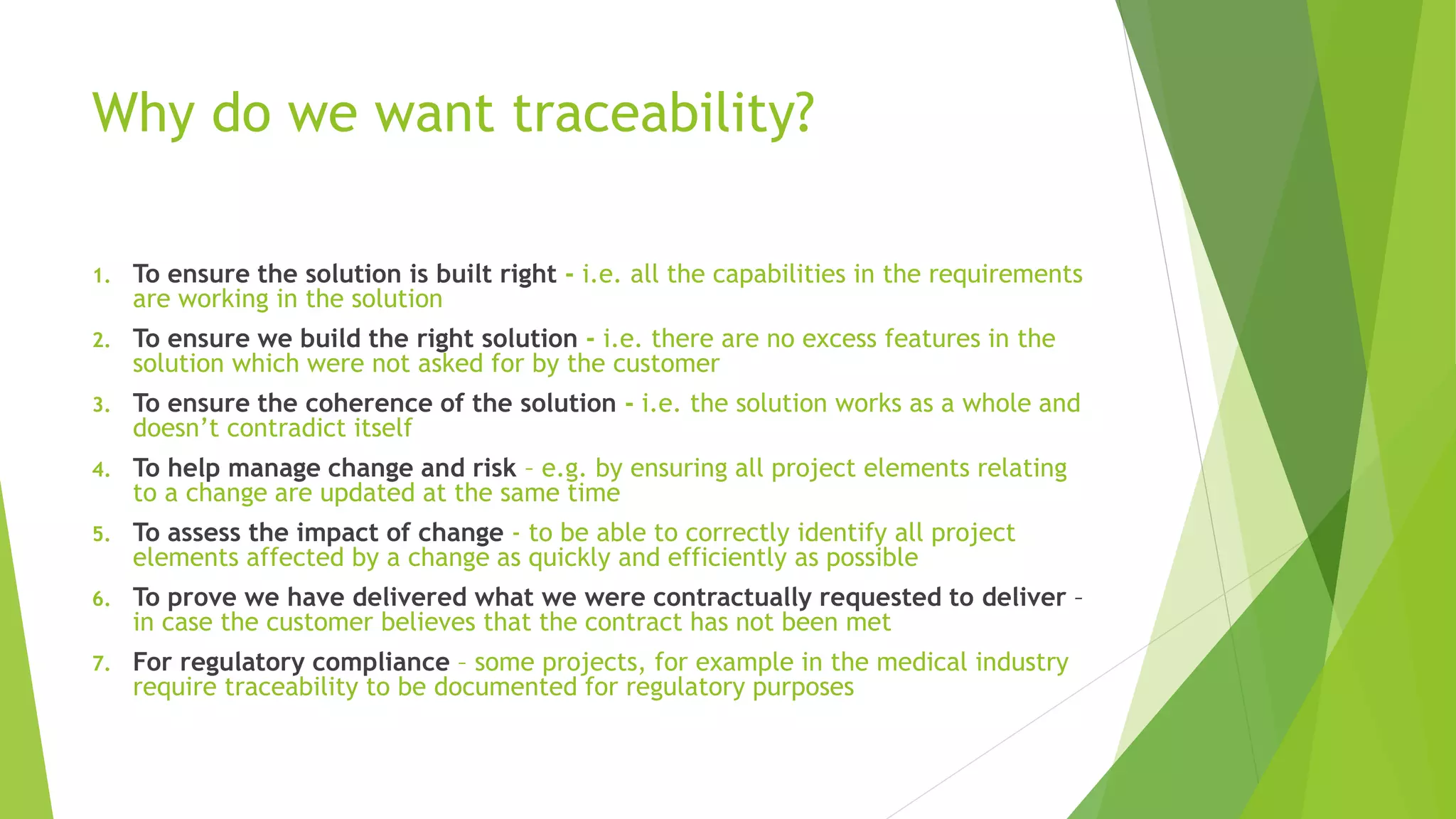 Lesson Plan 0 - Traceability Intro | PPTX