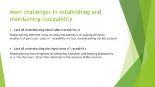Lesson Plan 0 - Traceability Intro | PPTX
