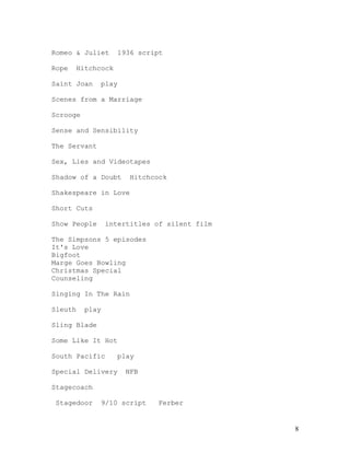 Scripts and plays | DOC