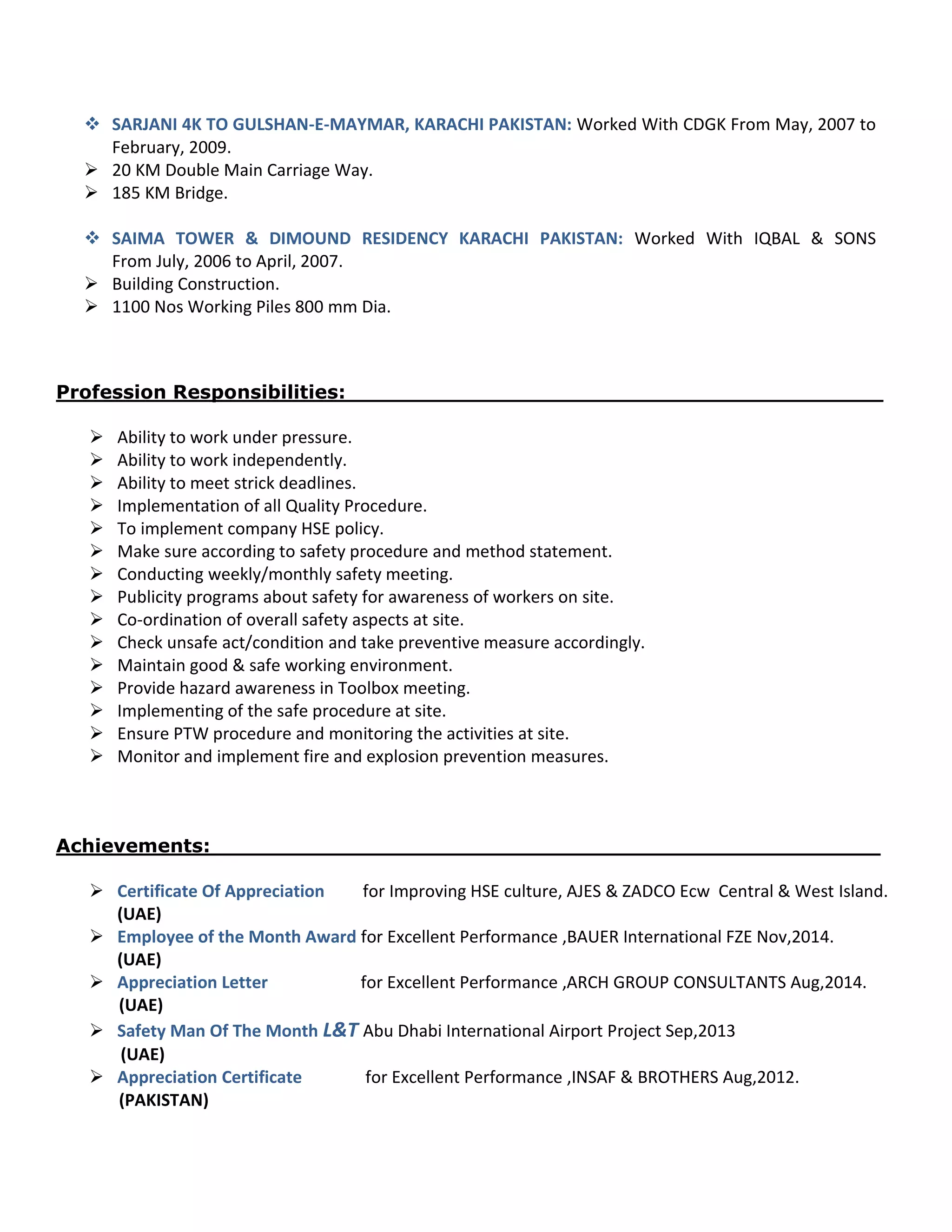 Syed Sufyan Ahmed CV | PDF