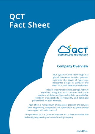 QCT Fact Sheet-English | PDF | Cloud Computing | Internet