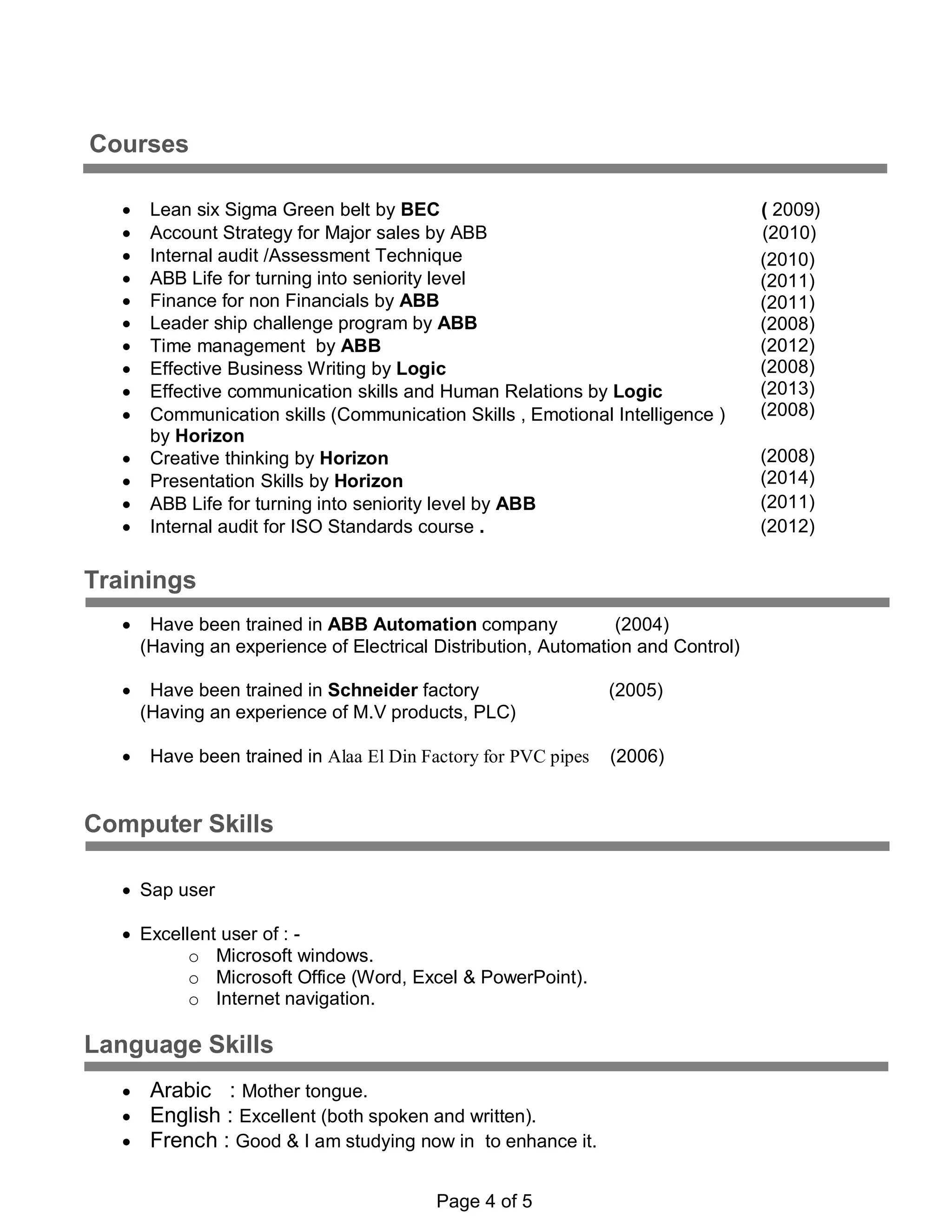 CV zeinab 2015 | PDF
