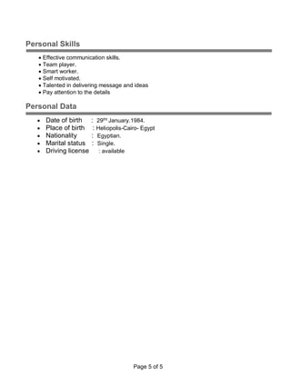 CV zeinab 2015 | PDF