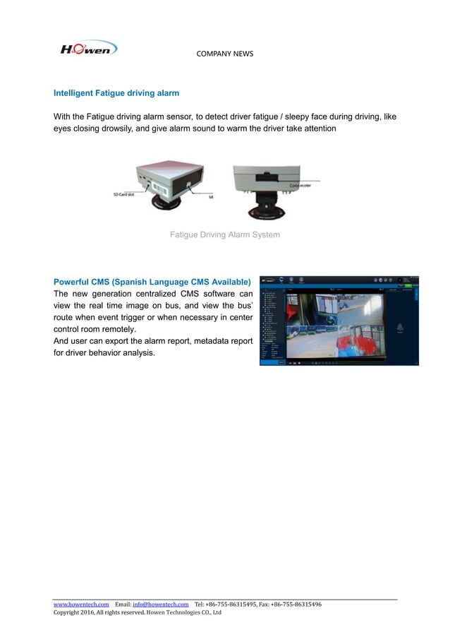 COMPANY NEWS-Howen VSS System secured safety on Public Bus in Mexico | PDF