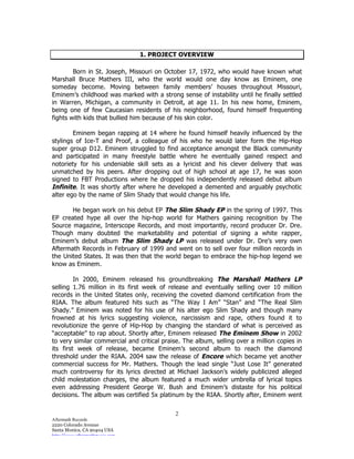 Eminem Marketing Analysis | PDF