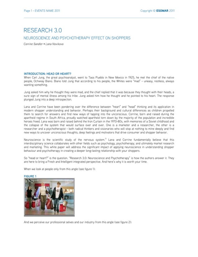 Conscious Shopper Research & Marketing (aka Research 3.0) | PDF