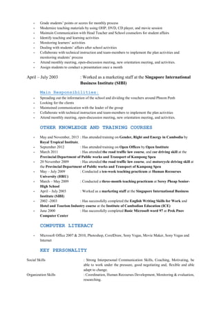 CURRICULUM VITAE | PDF