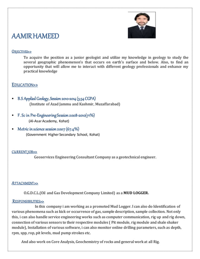 Aamir Hameed C.V | DOCX | Civil Engineering Industry | Industries