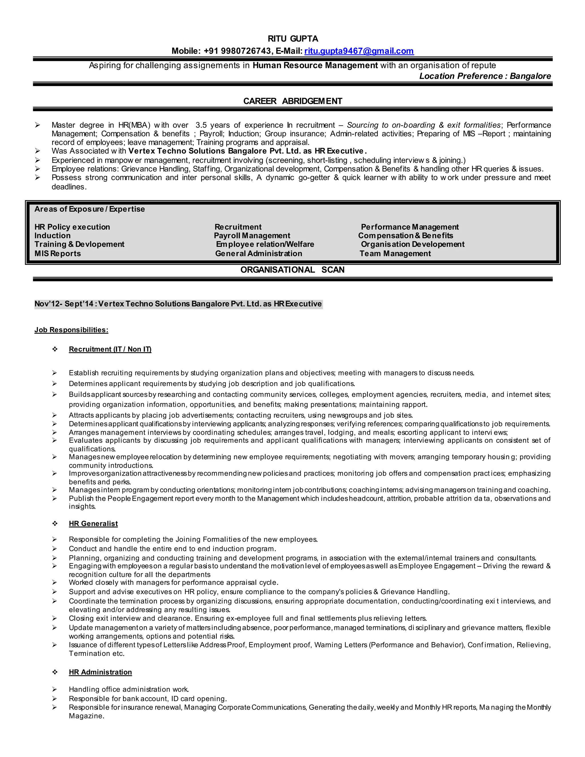 RITU GUPTA - Resume | DOCX