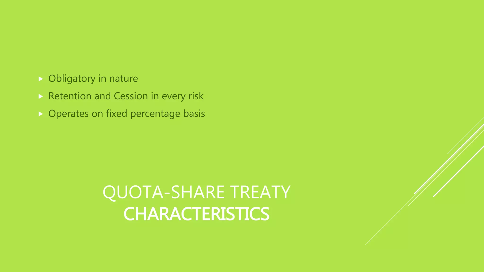 Presentation on Quota Share Treaty | PPTX
