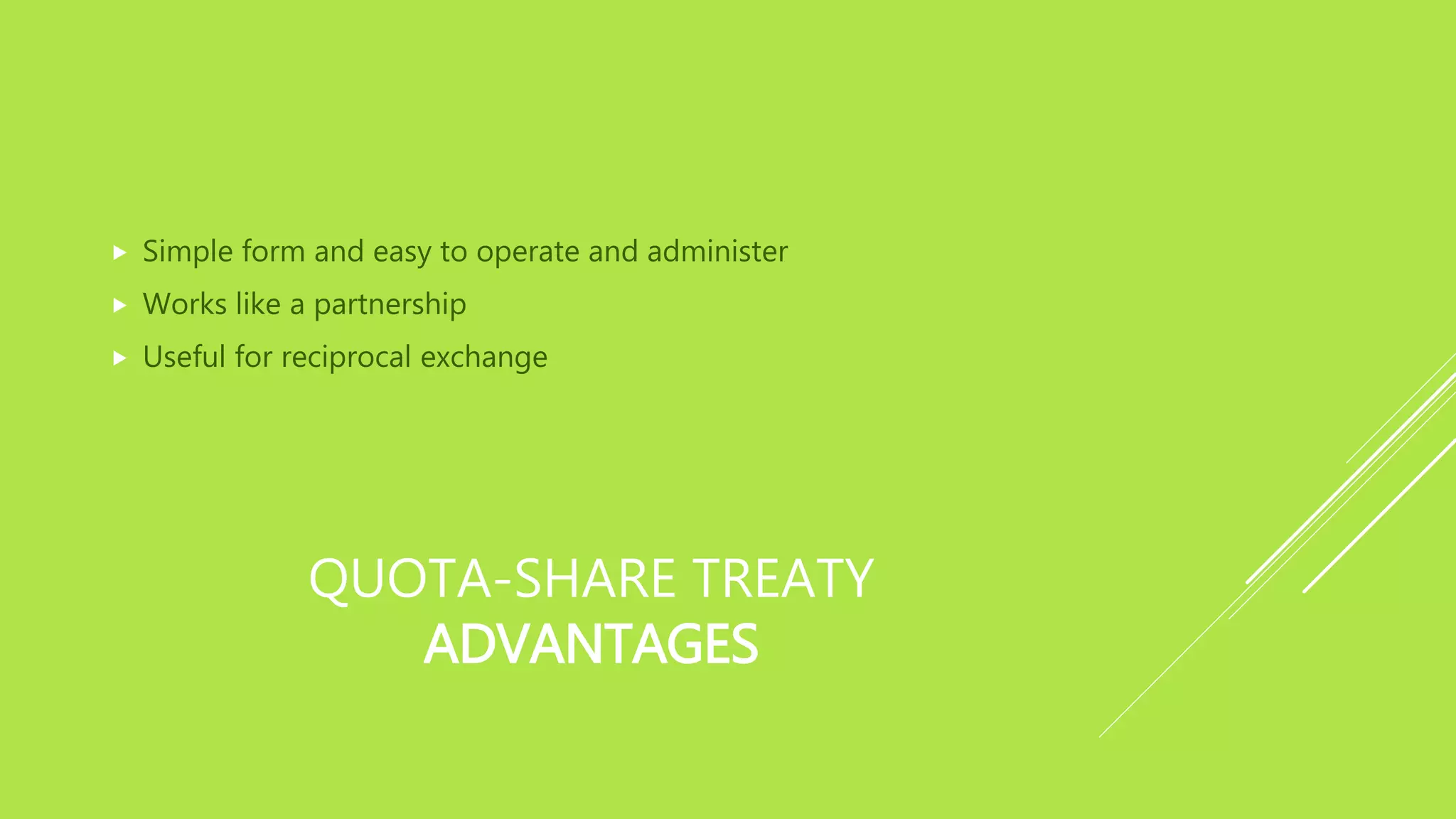 Presentation on Quota Share Treaty | PPTX
