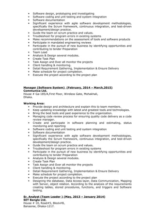 Bikash CV | DOC