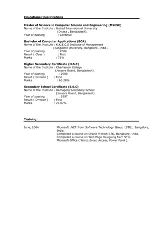 Bikash CV | DOC