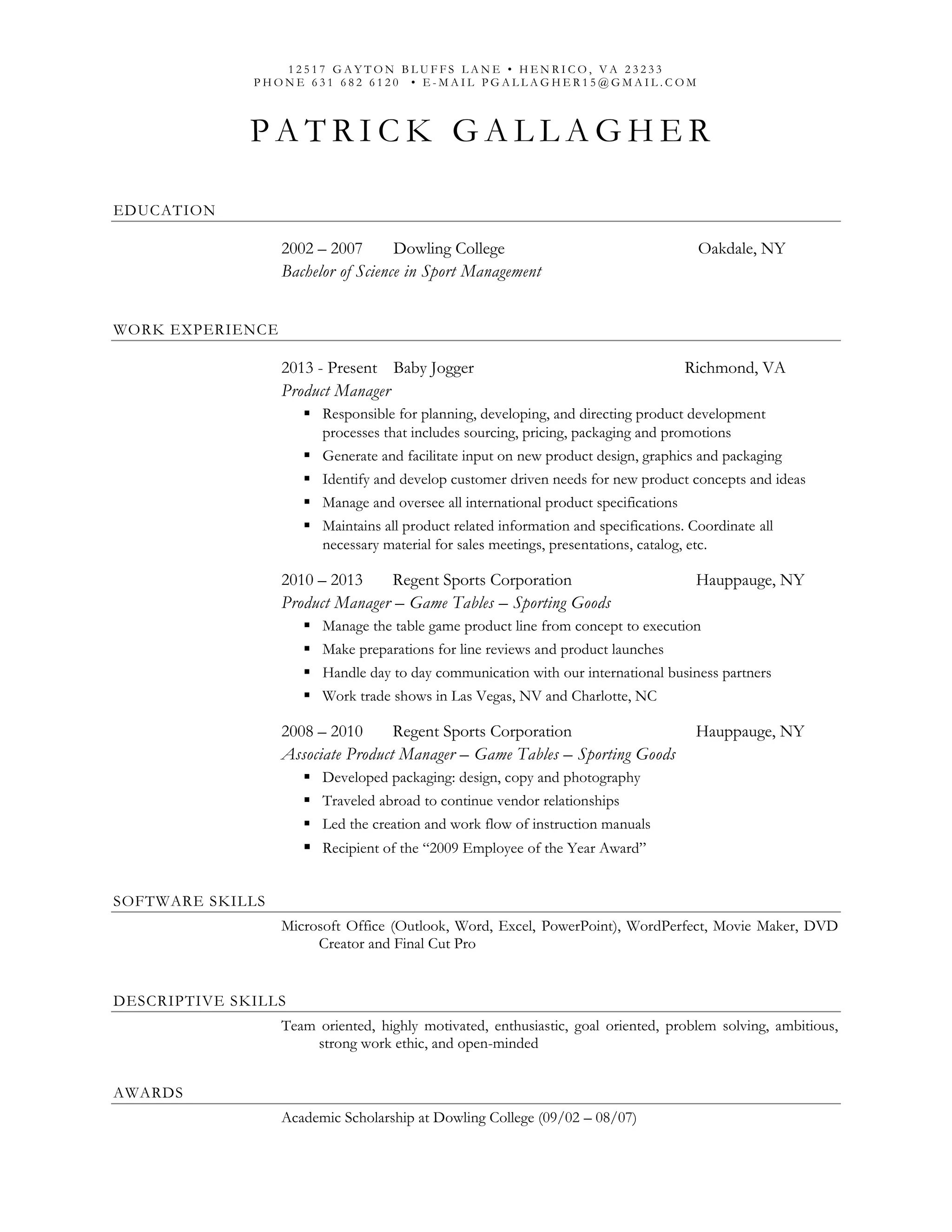 Resume-Gallagher | PDF