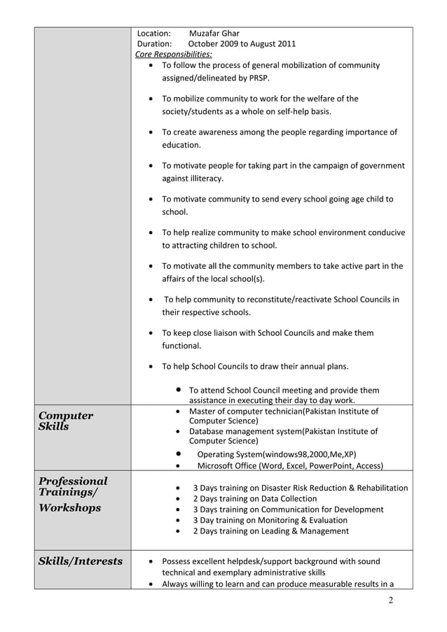 Tanveer Raza C.V | DOC