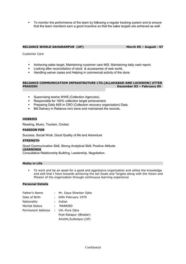 Resume Rajkumar | PDF