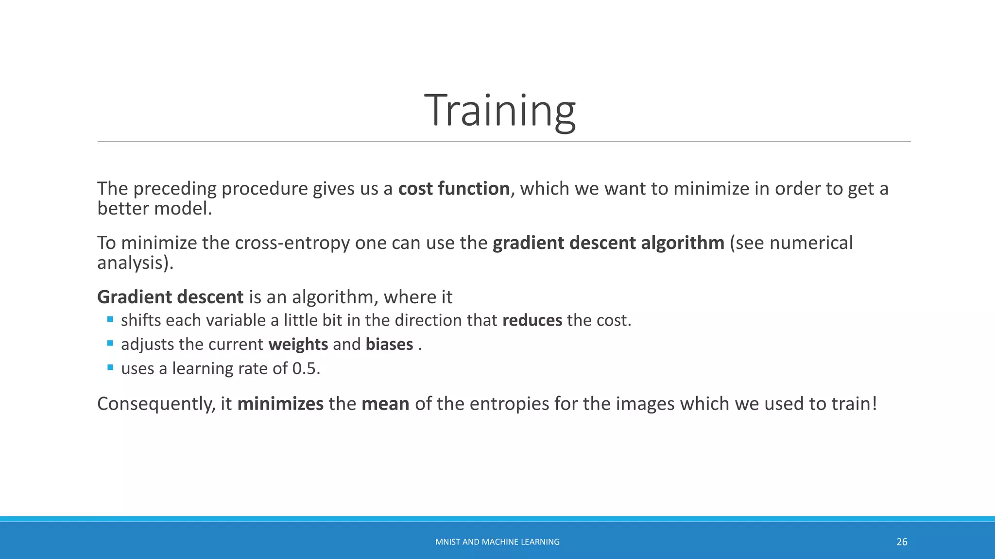 MNIST and machine learning - presentation | PDF