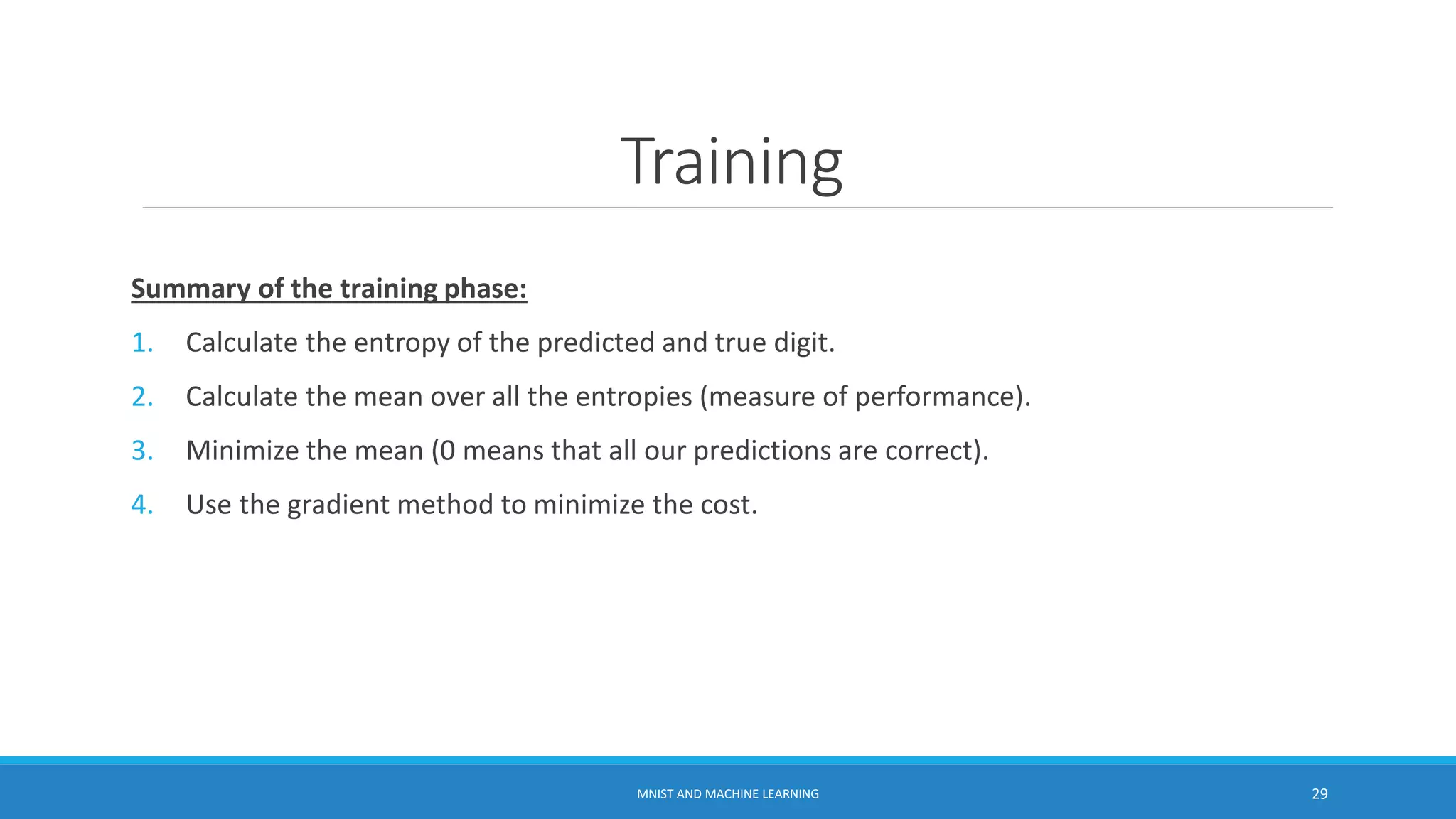 MNIST and machine learning - presentation | PDF