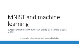 MNIST and machine learning - presentation | PDF