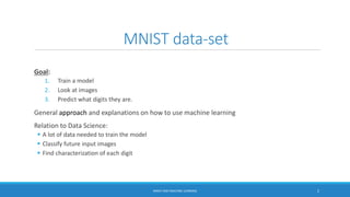 MNIST and machine learning - presentation | PDF