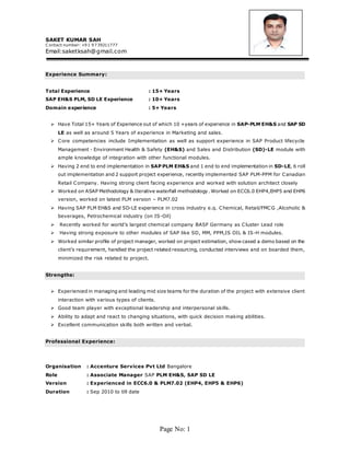 SAKET_EHS_PLM_SD LE_CV_1.0 | DOCX