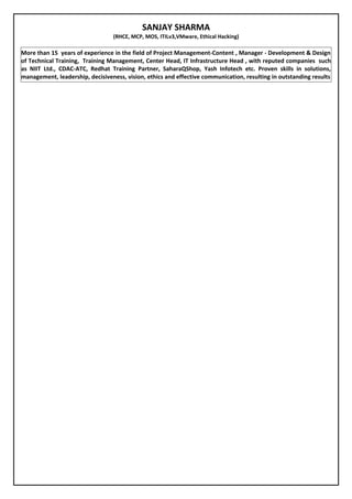 Sanjay Linux, VMware and Ethical Hacking | PDF